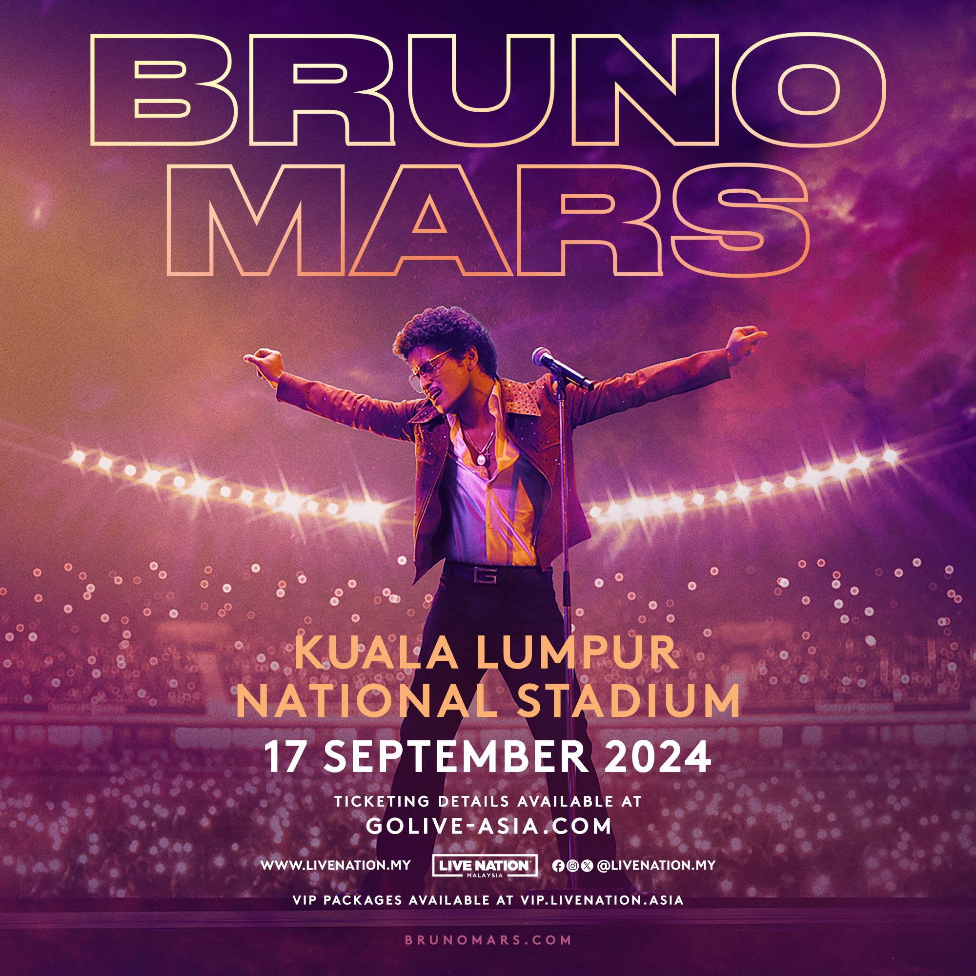 BRUNO MARS LIVE IN KUALA LUMPUR 2024 - Official Portal Perbadanan ...