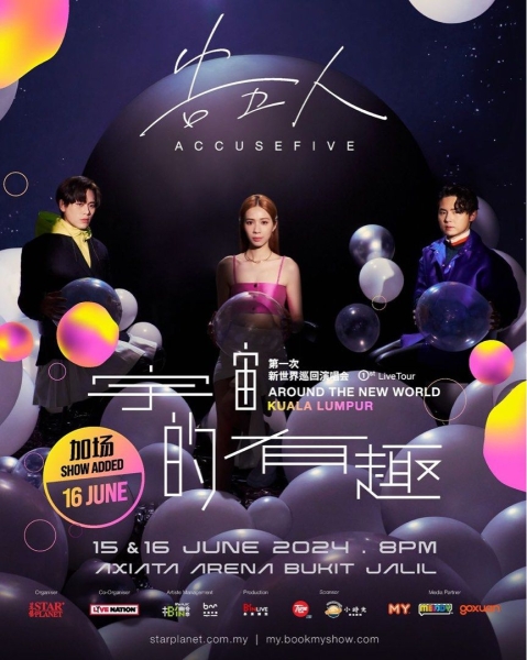 ACCUSEFIVE 1ST LIVE TOUR AROUND THE NEW WORLD IN KUALA LUMPUR 2024 - Official Portal Perbadanan ...